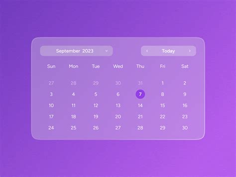 Calendar Ui Design Date Picker By Vikas Assudani On Dribbble