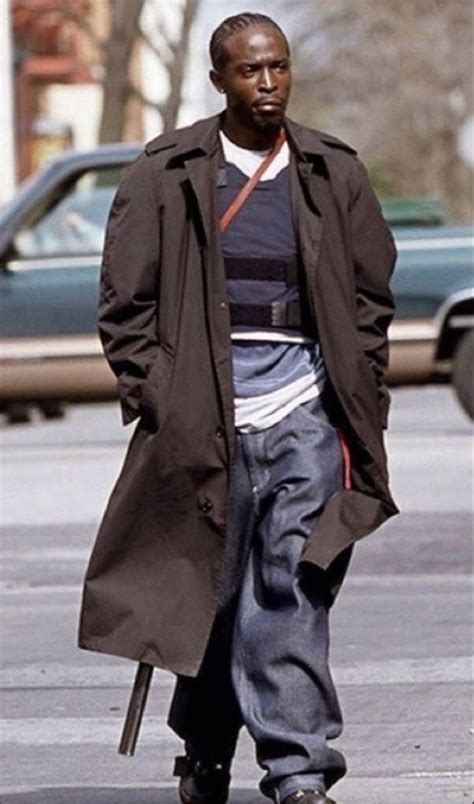 Michael K Williams As Omar Little In The Wire Big Brown Coat Outfit