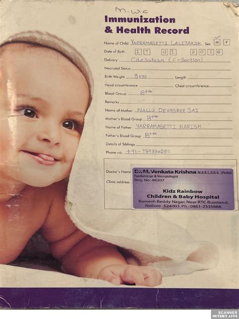 Immnization Record Pdf