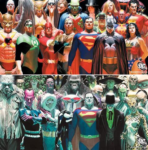Justice League Vs Legion Of Doom By Alex Ross Superman Comic
