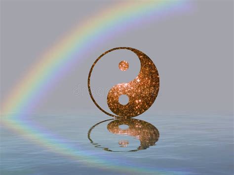 Rainbow Yin Yang Stock Illustration Illustration Of Equal 8053712