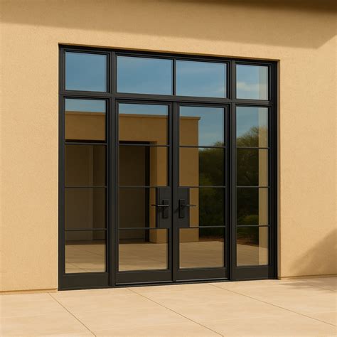 Malibu Double With Transom Exterior French Door Native Doors