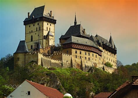 The Largest Castle In The Czech Republic Karlstejn Czech Republic Castle Castle House