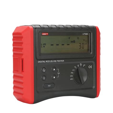 Digital Rcd Elcb Tester Leakage Protection Switch Tester Battery Powered Ac Voltage Test Uni T