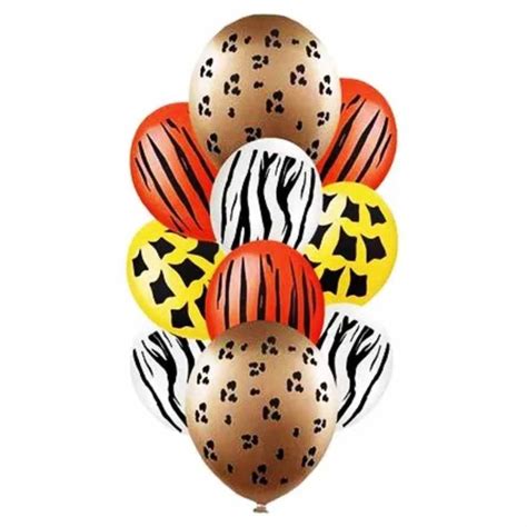 Balão Estampado Safari Sortido 11 Polegadas 25 Unidades Extra Festas