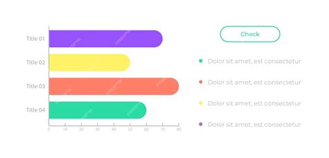 Premium Vector Horizontal Bar Chart Ui Element Template