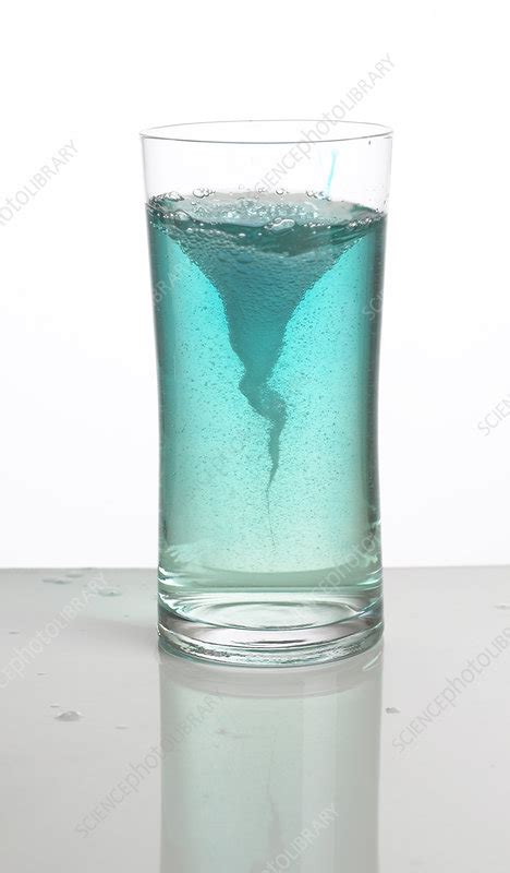 Vortex In Glass Of Water Stock Image C0533583 Science Photo Library