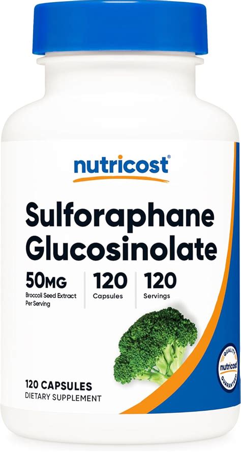 Nutricost Sulforaphane Glucosinolate Sgs 120 Capsules
