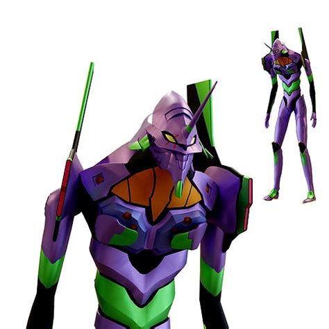 Rigged Eva 01 Unit Neon Genesis Evangelion 3d Model