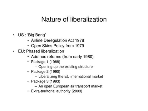 Ppt Deregulation And Privatization Of The Air Transport Industry