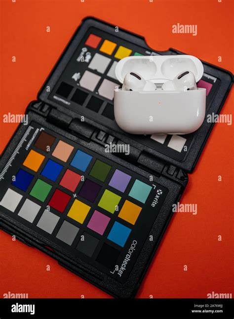 Paris France Oct 30 2019 New Apple Computers Airpods Pro