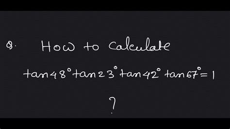 Trigonometry Complementary Angle Problem 05 Youtube