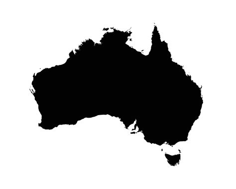 Australia Country Map 26422089 Vector Art At Vecteezy