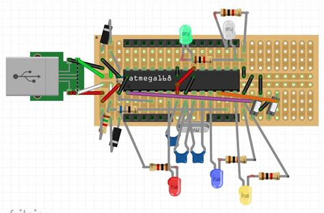 Fritzing Project TinyUSBboard On Solder Able Breadboard
