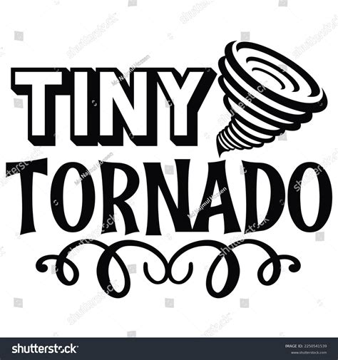 Tiny Tornado Shirt Design Print Stock Vector Royalty Free 2250541539