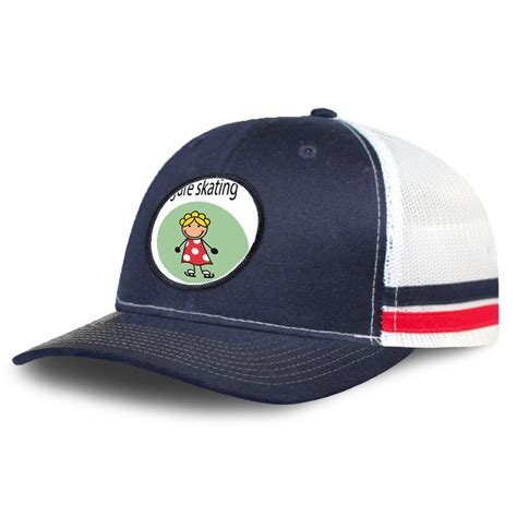 Patch Hat Trucker Baseball Cap Sportsman Cartoon Figure Skating Sports