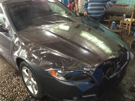 Перетяжка авто в черный хром Этап 2 — Volvo V70 III, 2,5 л, 2008 года ...