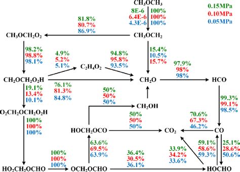 Reaction Pathways Of Dme Cool Flames At The Same Strain Rate Under Download Scientific Diagram