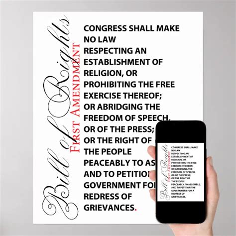 First Amendment Poster Zazzle