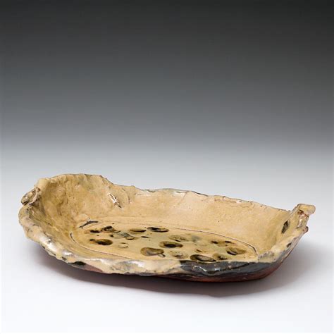 Small Oval Slab Platter Goldmark