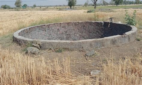 Ancient Well Traditional Brick Well Rural Well Indian Village Well