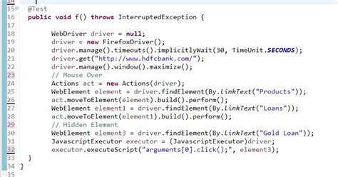 Software Testing Tutorial Mouseover In Selenium Webdriver