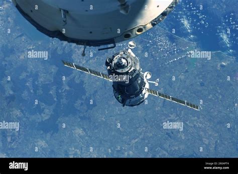 Docking Spacecraft In Outer Space Elements Of This Image Furnished Nasa High Quality Photo