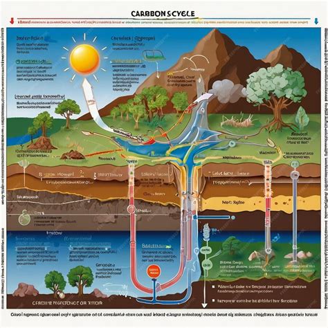 Diagram Of Carbon Cycle Biogeochemical Cycle For Education Chart