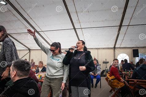 Kacarevo Serbia February 18 2024 Selective Blur On Women A