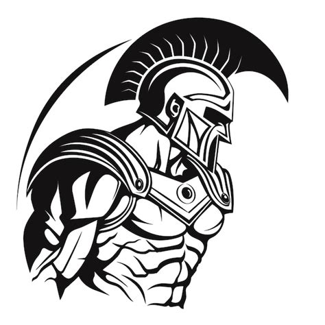 Imagen Artística De Diseño De Ilustración Griega En Blanco Y Negro
