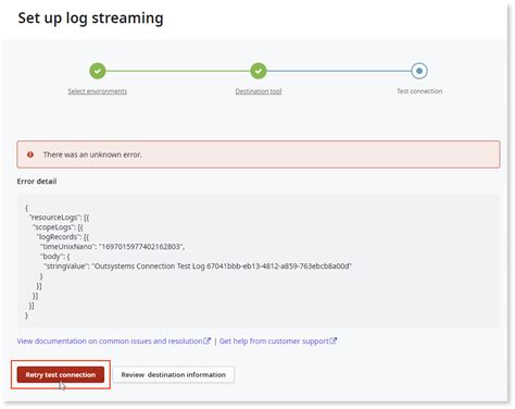 Configuring The Log Streaming Service In Lifetime Outsystems 11 Documentation