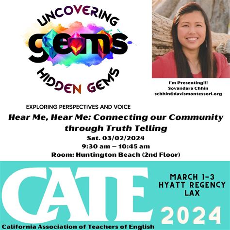 Attending Cates California Association Of Teachers Of English Annual