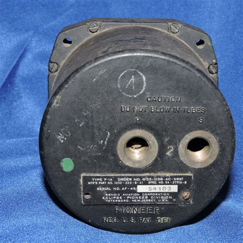 Airspeed Indicator Sensitive 700 Mph Army Type F 1a Us Army Air Fo