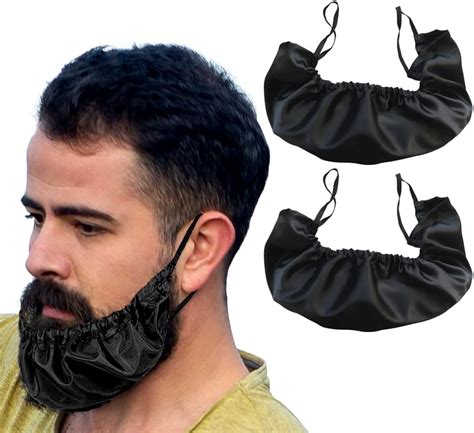 Hancome 2 Pcs Mens Beard Bonnet Beard Bandana Beard Covers Soft Beard