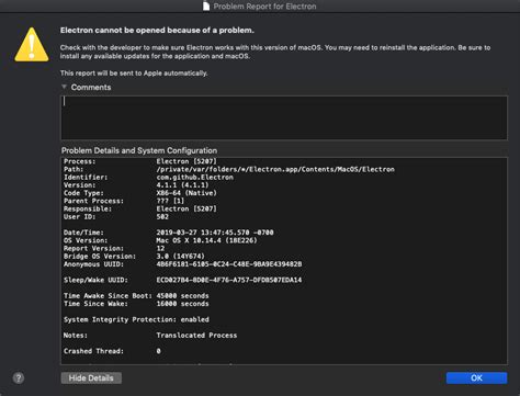 Macos Electron 411 Will Not Start Up For Non Owner With Errno13 Error · Issue 17581