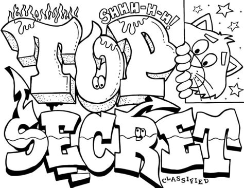 Graffiti Coloring Pages 100 Pictures Free Printable