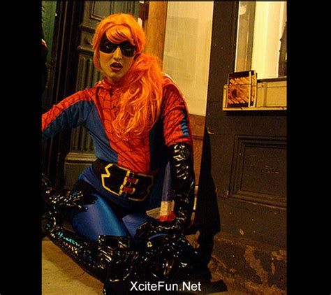 Spider Girls In Spidery Costumes