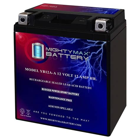 Mighty Max Battery Yb12a A 12v 12ah Battery Replacement For Honda Cb360