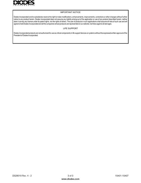 10a02 10a01 10a Rectifier Diodes