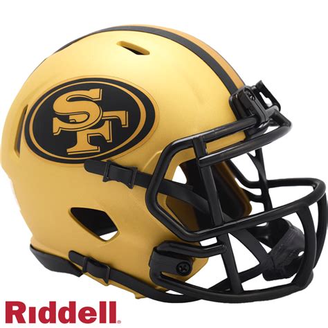 San Francisco 49ers Helmet Riddell Replica Mini Speed Style Rave Alter