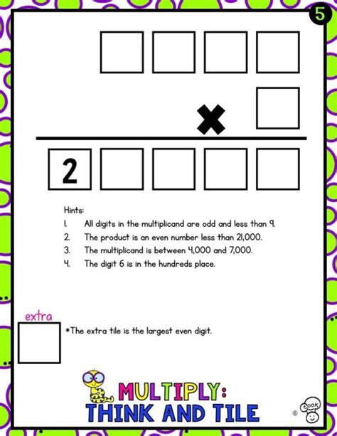 Multiply Think And Tile Marcy Cook Math