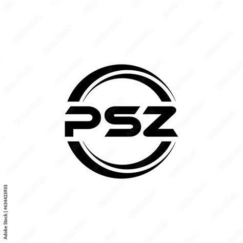 Psz Letter Logo Design With White Background In Illustrator Vector