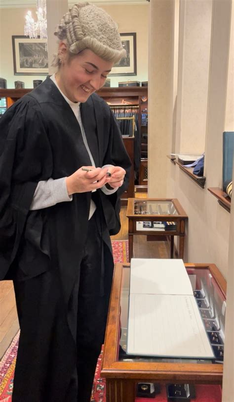 Note To Future Barristers Dont Wear A Jumper And Jeans When You Go To Buy Your Wig And Gown