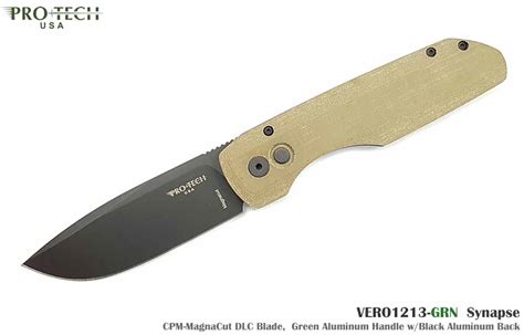 Protech Vero Synaps 綠電木黑鋁彈簧刀 Cpm Magnacut鋼dlc處理 瑞格華·大海刀品