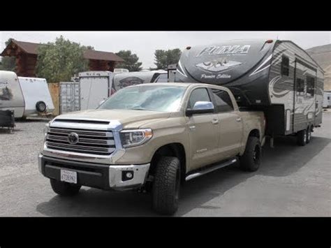 Toyota Tundra Tows 5th Wheel Reviewing Camping Trip To Hoover Dam