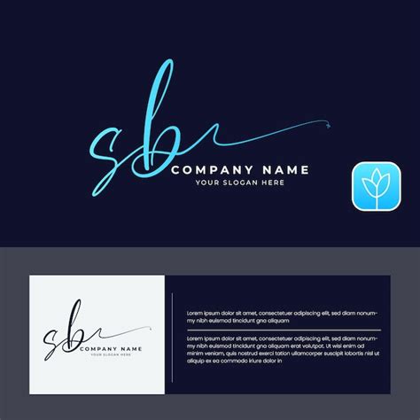 Premium Vector Sb S B Initial Letter Handwriting And Signature Logo