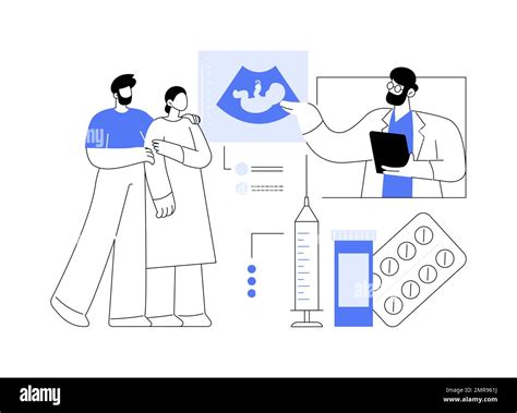 Infertility Treatment Abstract Concept Vector Illustration Stock Vector