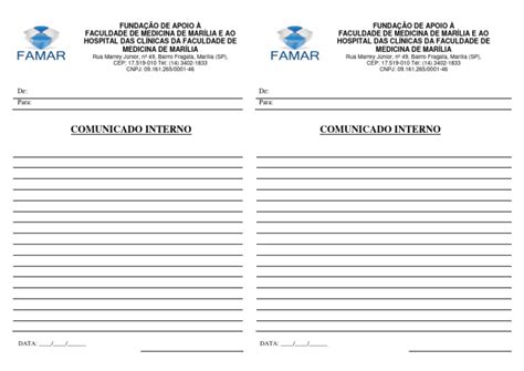 Modelo Comunicado Interno Pdf