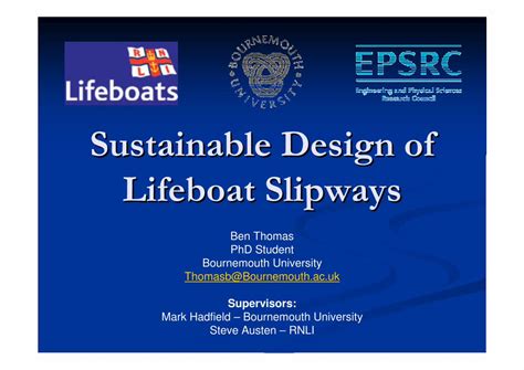 Pdf Sustainable Design Of Lifeboat Slipways Dokumentips
