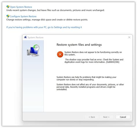How To Fix Volume Shadow Copy Service After Windows 11 Upgrade Microsoft Qanda